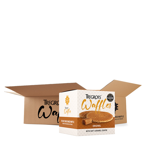 CARAMEL WAFFLES 6 BOXES OF 8 - Tregroes Waffles