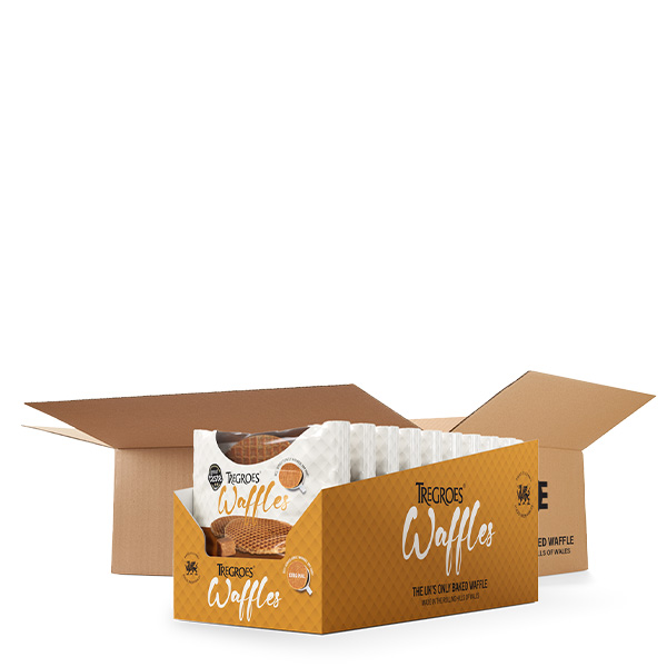 CARAMEL WAFFLES 30 PACKS OF 2 - Tregroes Waffles