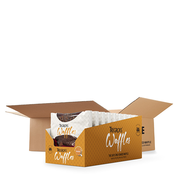 42 SINGLE PACKS DARK CHOCOLATE WAFFLES - Tregroes Waffles